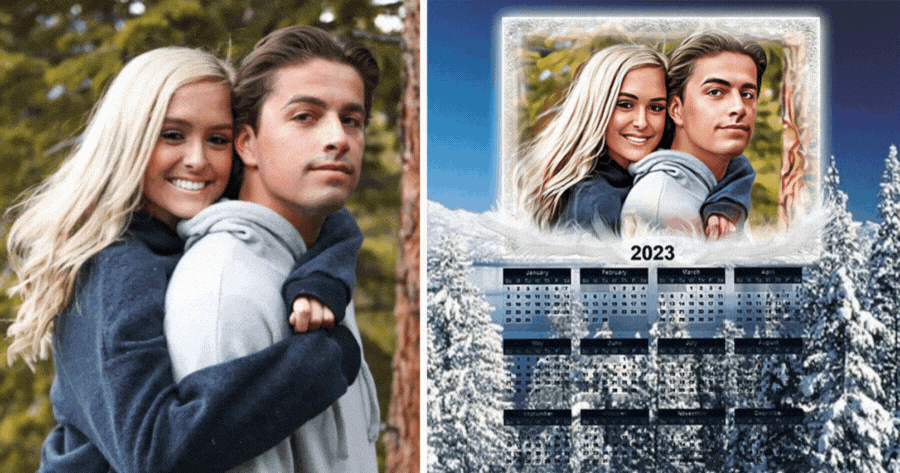 Toon Your Winter Calendar Frame Photo Now - DiggFun | All Games Quizzes ...